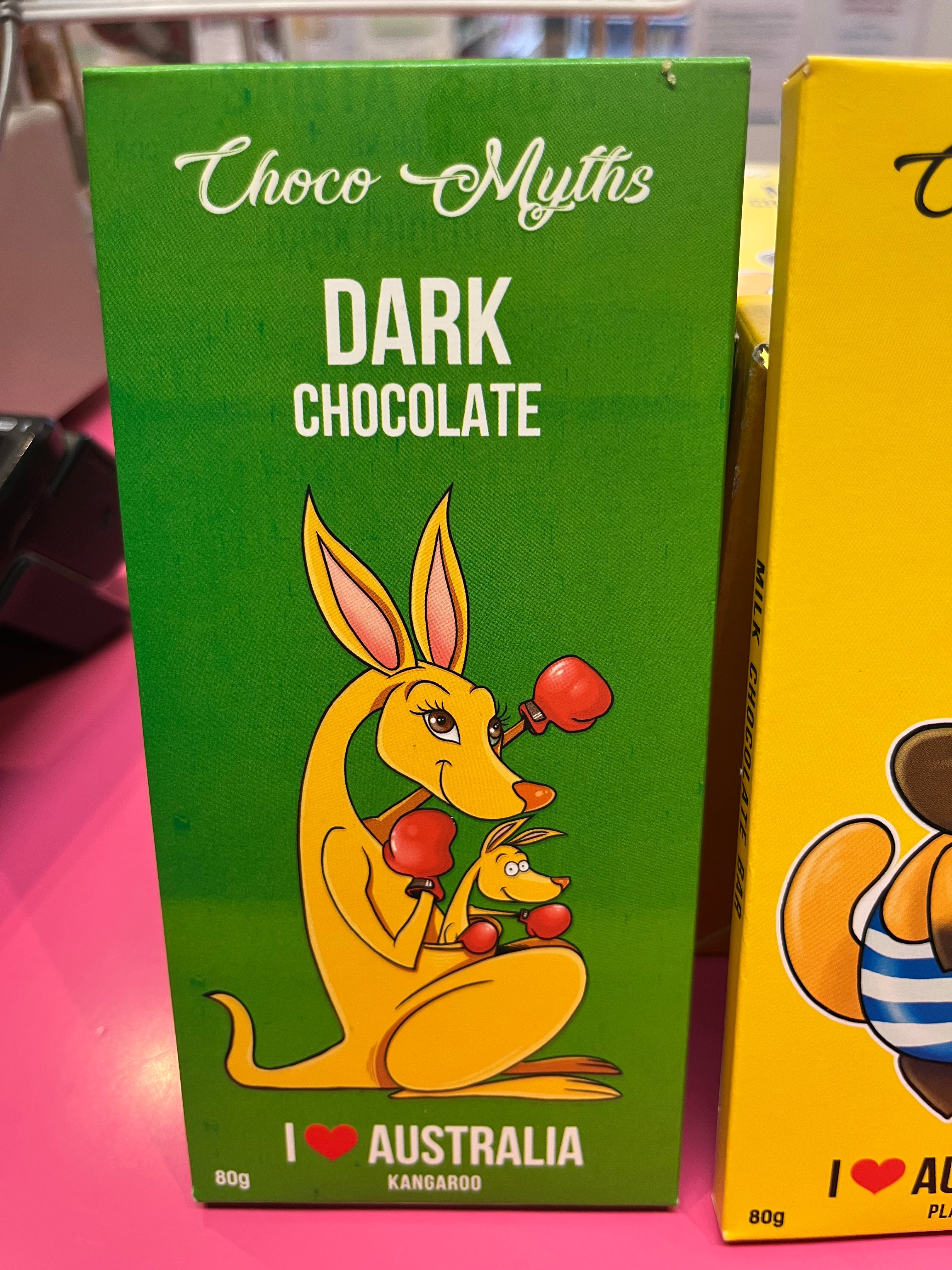 Choco Myths dark chocolate Kangaroo theme – The Pakenham Chocolate Shop