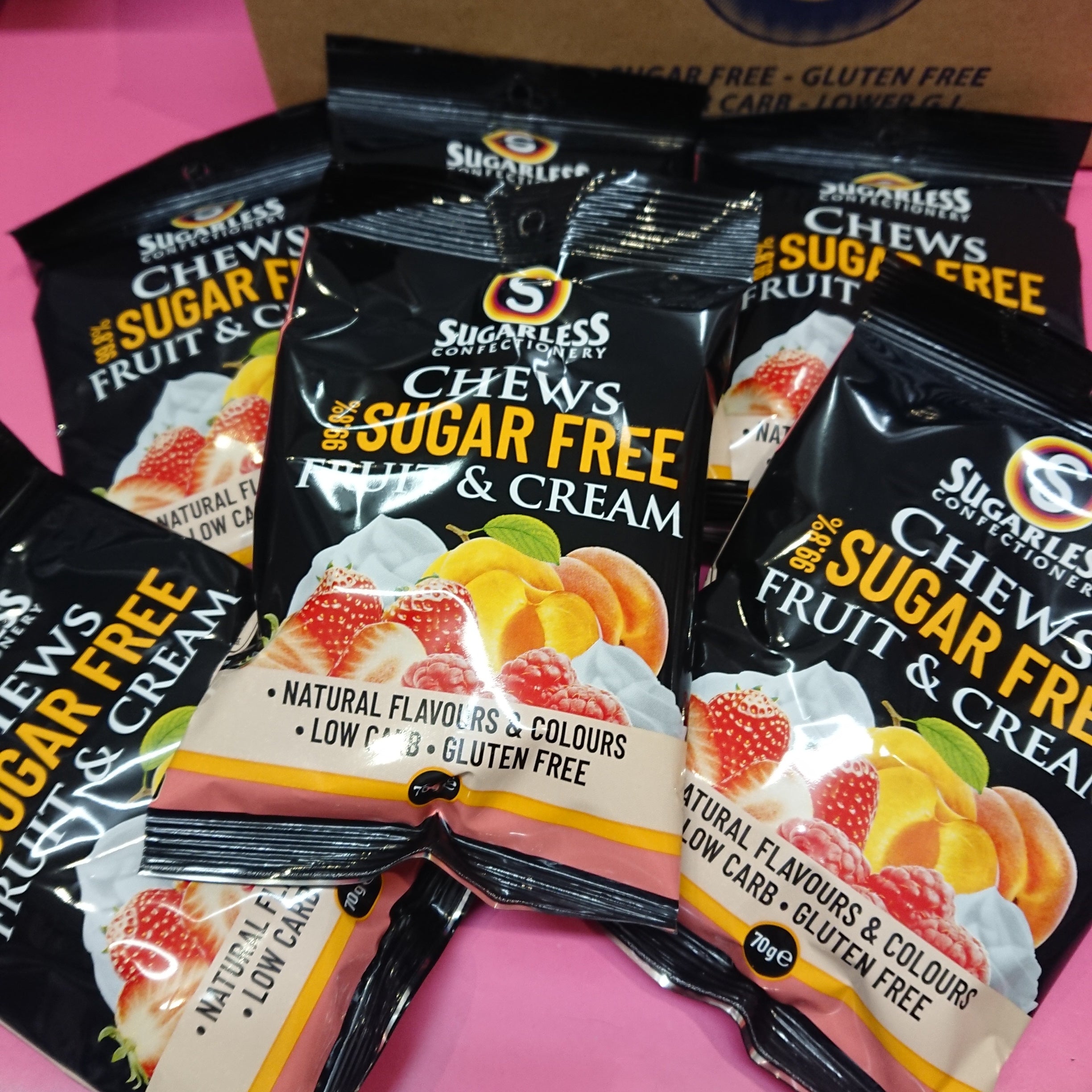 Sugarless Fruit & Cream Chews – The Pakenham Chocolate Shop